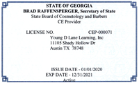 Georgia Cosmetology License Renewal - Cosmetology CE